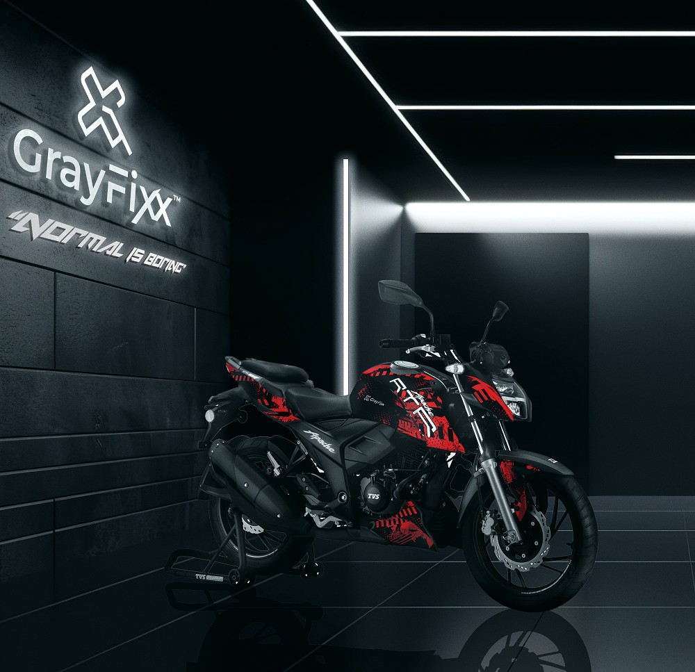 Red Off Road Edition Full Body Sticker for Apache RTR 160/200 4V | Made ...