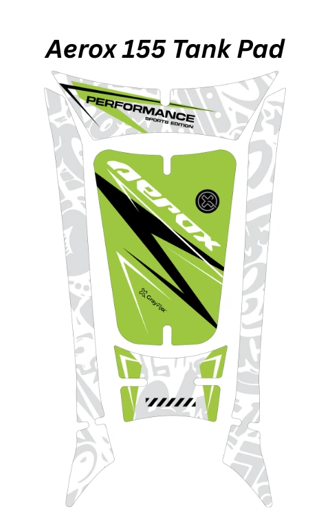 Sports Edition Tank Pad for Aerox 155 | Premium 3D Tank Pad, Pack of 1