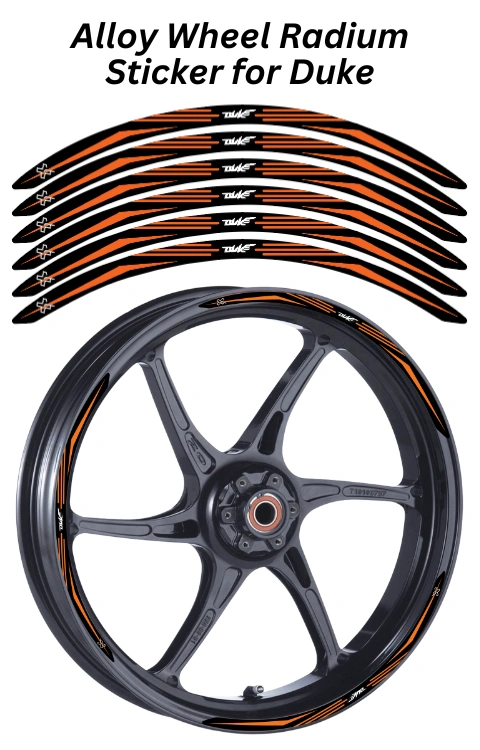 Alloy Wheel Radium Sticker For Duke 125/200/390 | Printed In Premium ...